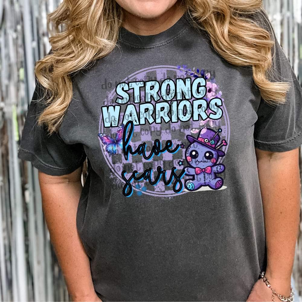 Strong warriors have scars voodoo doll - DTF TRANSFER (WRS ...